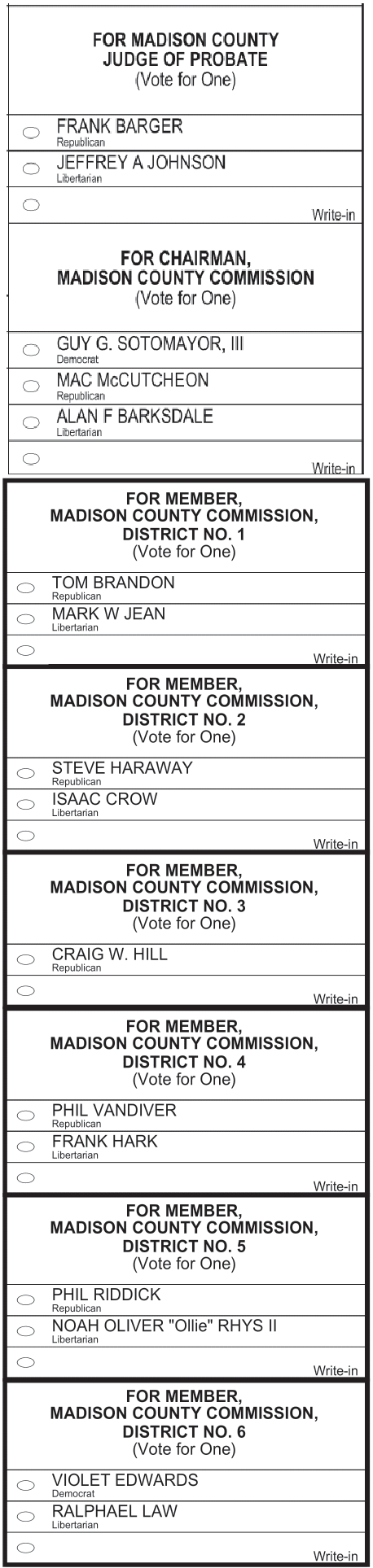 2024 General Election Candidates – LPMCA